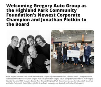 Welcoming Gregory Auto Group as the Highland Park Community Foundation's Newest Corporate ...