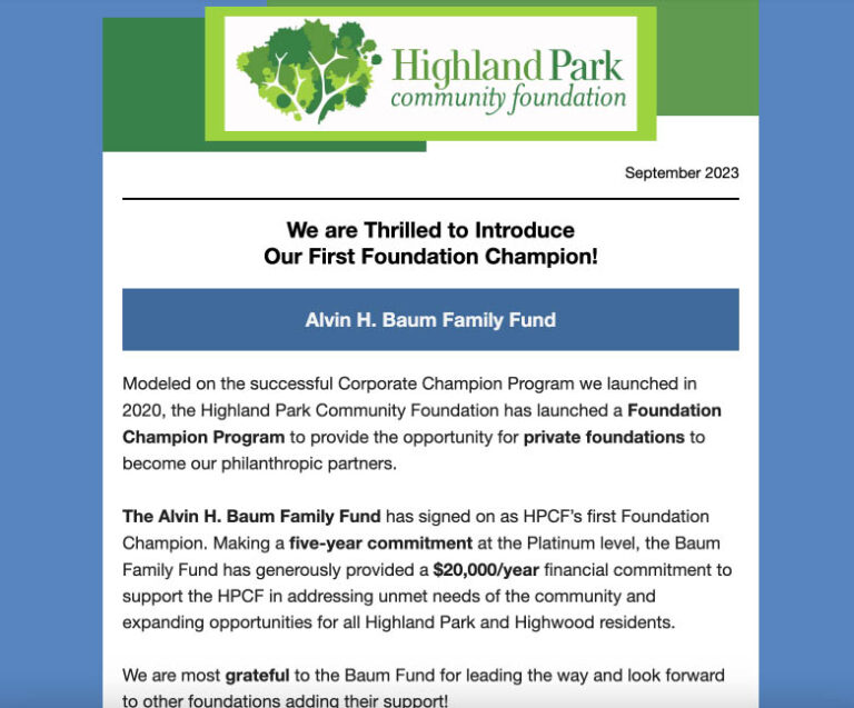 We are Thrilled to Introduce Our First Foundation Champion! - Highland ...